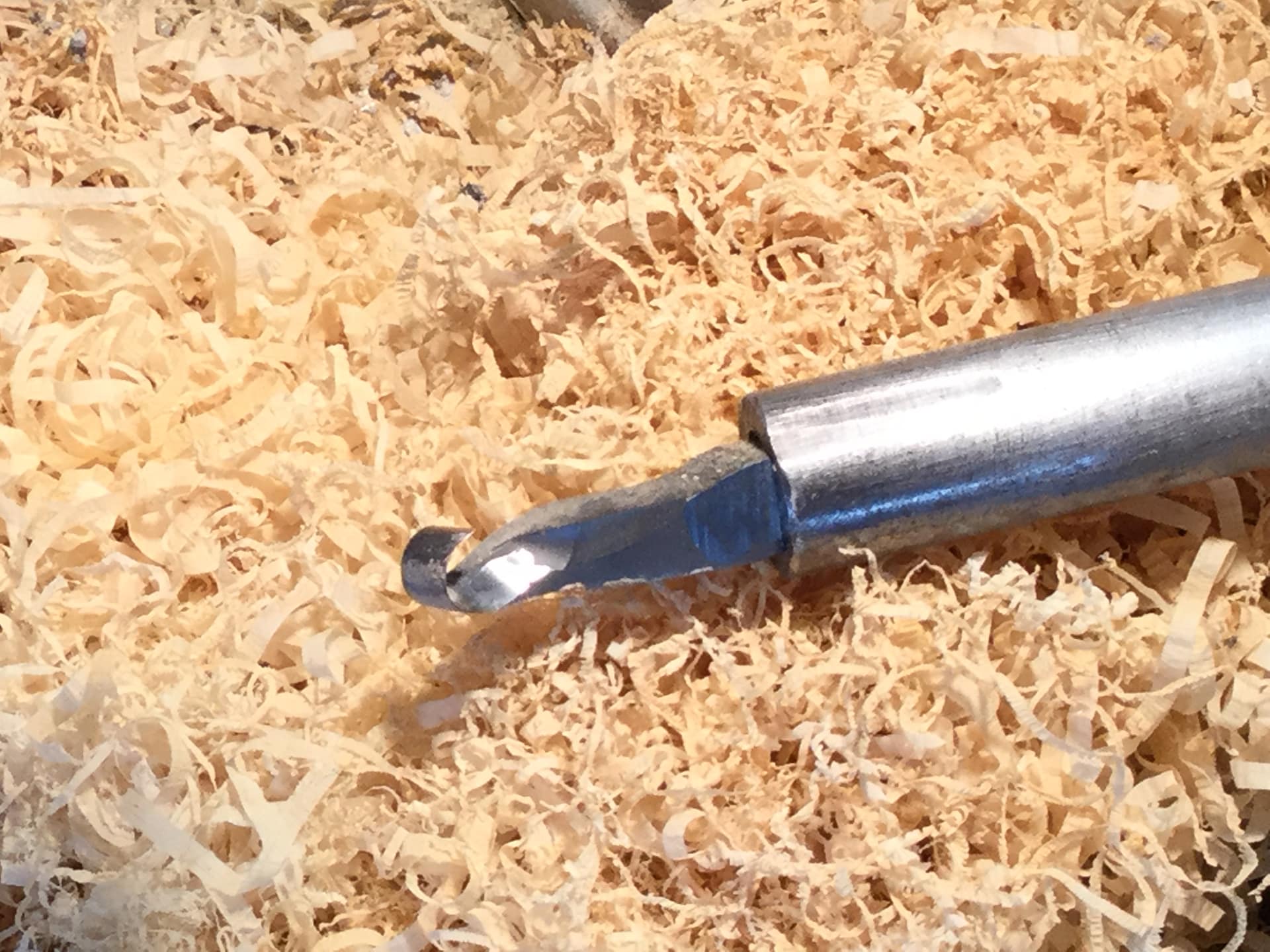 Using a hook tool for hollowing - Michael Sinclair Woodturner